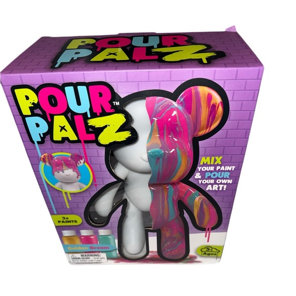 Toys | Pour Palz Mix And Pour Art Bear Figuregolden Dream | Poshmark